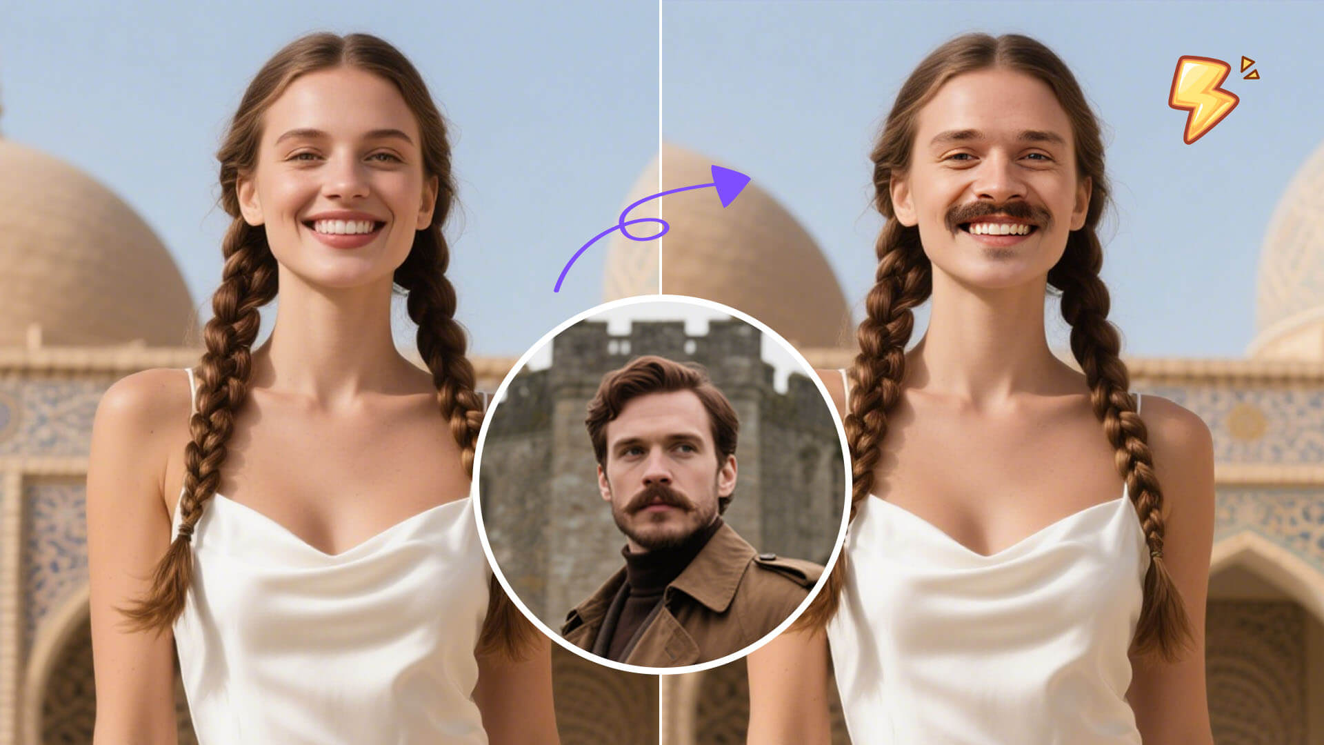 Free Face Swap with AI Online - A2E